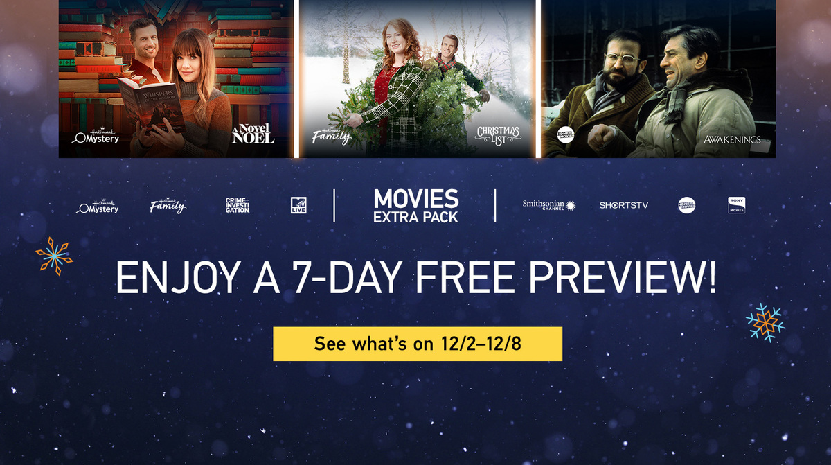 MOVIES EXTRA PACK Free Preview Dec. 2-8 | DIRECTV Insider